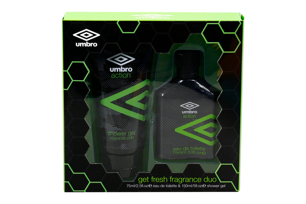 Umbro Action 2 Piece 75ml Eau de Toilette by Mirage Brands for Men (Gi ...